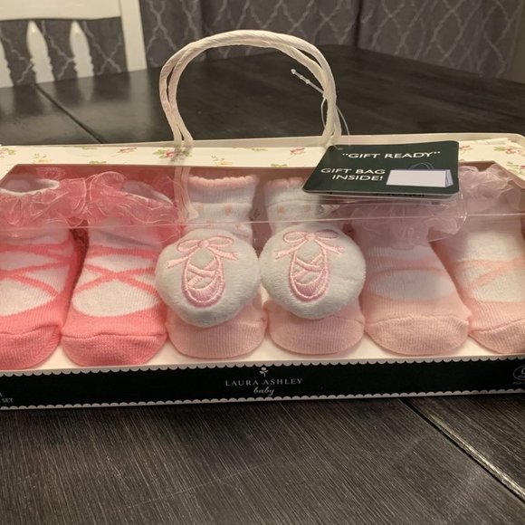 Laura Ashley | Accessories | New Laura Ashley Girls 3 Pair Fancy Sock ...